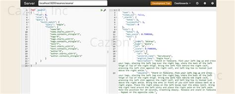 elasticsearch populate and search cazton