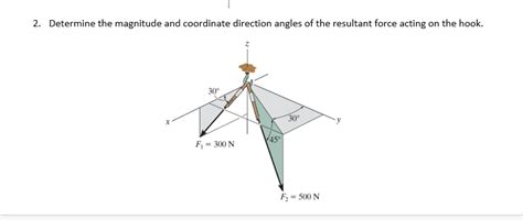 Solved Determine The Magnitude And Coordinate Direction