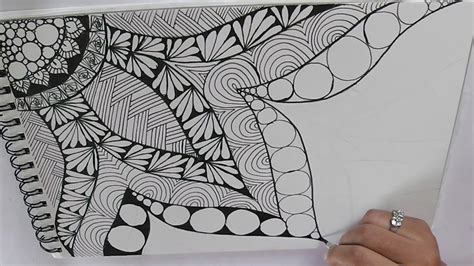 Zentangle Art For Beginners Doodle Patterns Zen Doodle Youtube