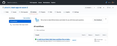 how to deploy your react app in azure storage and static web apps