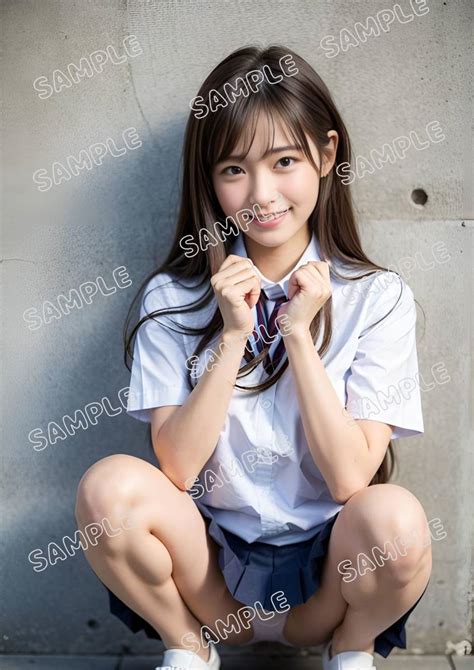 [高品質☆a4サイズポスター] アートポスター セクシー 美女 美少女 制服 下着 写真 かわいい 女の子 コスプレ グラビア モデル Ai