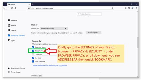 disable able search history from bookmarks microsoft community