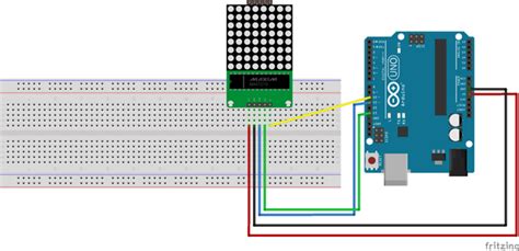 dot matrix with max7219 interfacing with arduino 7 steps