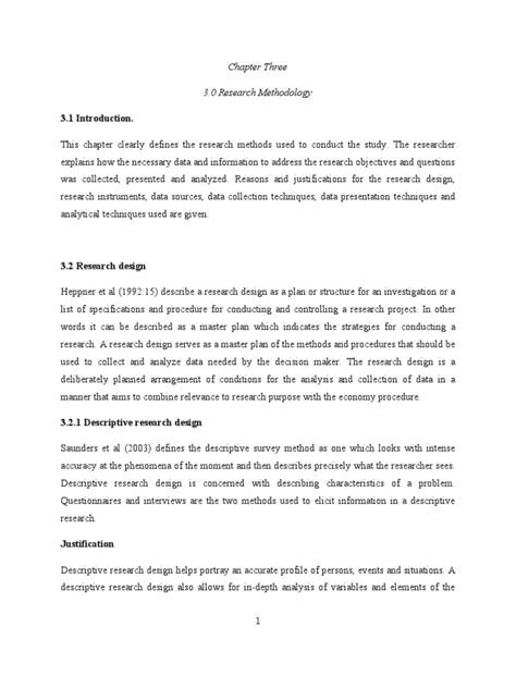 Chapter Three 3 0 Research Methodology 3 1 Introduction Sampling