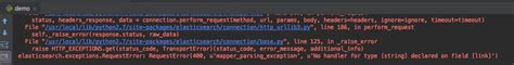 elasticsearch报错exceptions requesterror 400 u mapper parsing exception