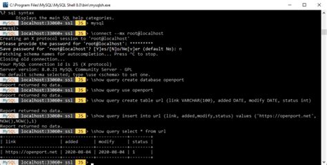 how to install mysql on windows 10 open port