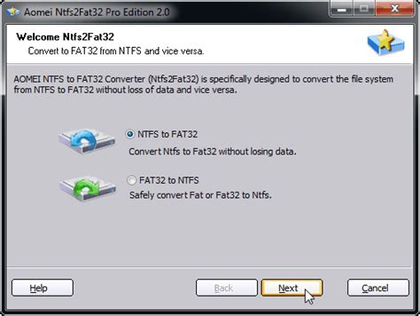 can you actually convert ntfs to fat32 using cmd