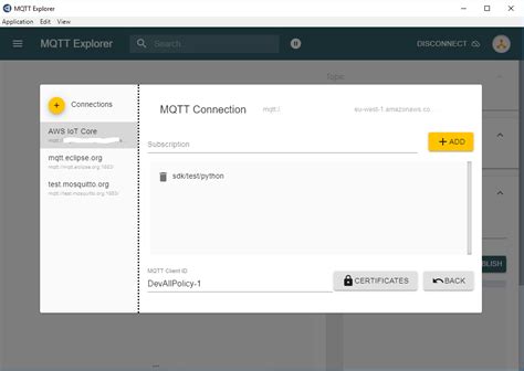 add aws iot core documentation · issue 194 · thomasnordquist mqtt