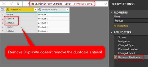 remove duplicate doesn t work in power query for power bi here is the