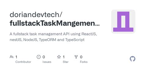 github doriandevtech fullstacktaskmangementapi a fullstack task