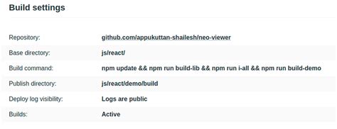 web deployment how to deploy a demo app for a reactjs component