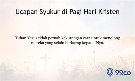 40 Ucapan Selamat Pagi Kristen Sejukkan Hati Dan Penuh Makna