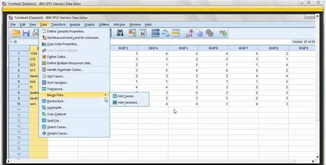 combining datasets in spss youtube