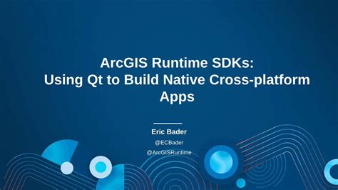pdf arcgis runtime sdks using qml to build native cross · qt and