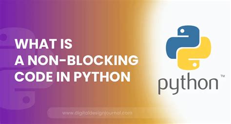 what is a non blocking code in python