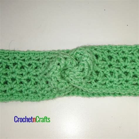 Hdc And Dc V Stitch Crochet Twisted Ear Warmer Headband Crochetncrafts