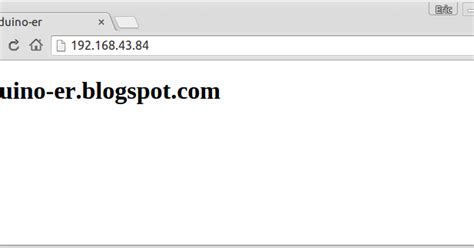 arduino er arduino esp8266 a simpe web server