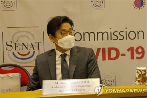 최종문 대사 프랑스 상원 코로나19 위원회 출석해 브리핑 연합뉴스