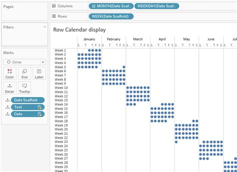 How To Make A Calendar Timeline In Tableau Vizstas