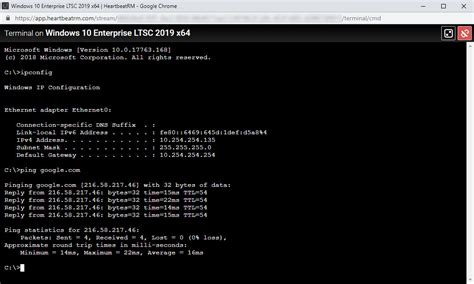 remote command prompt and powershell terminals heartbeatrm