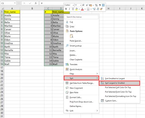 how to paste in reverse order in excel sheetaki