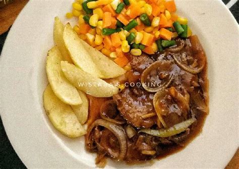 Resep Beef Steak Steak Daging Sapi Teflon Homemade Oleh Wistara 👩🏻‍🍳