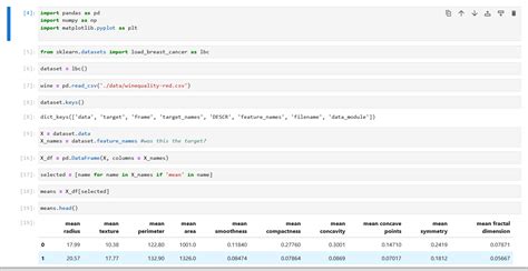 you will use the scikit learn breast cancer data for the next