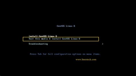 steps to install centos 8 with screenshots linuxteck