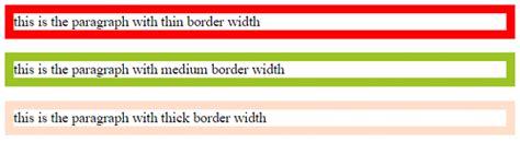 css border property style width color formget