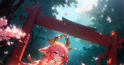 Genshinimpact Armpits Genshin Impact 八重神子 Pixiv
