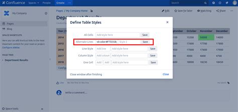 easy tables for confluence