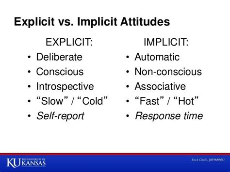 explicit vs implicit attitudes university of kansas kunews