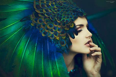 Free Download Peacock Beauty Pretty Art Peacock Bonito Woman