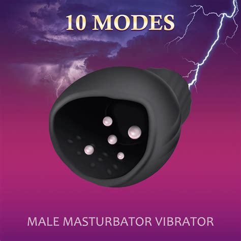 10 modes penis delay trainer male masturbator vibrator automatic oral
