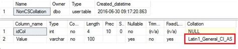understanding the collate database default clause in sql server