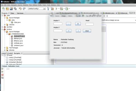 membuat calculator sederhan dengan java ~ situs jual source code php