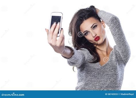 Duck Face Selfie Stock Image Image Of Overstate Photographing 58742033