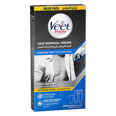 Veet For Men Hair Removal Cream With Ginseng Extract For Chest And Back