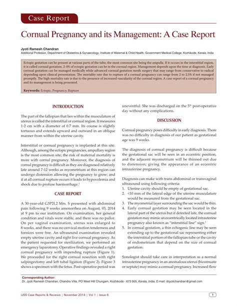 Pdf Cornual Pregnancy And Its Management A Case Report Dokumen Tips