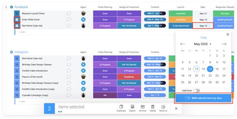 batch actions support