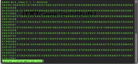 encrypting files with ansible vault linux geek tech stuff