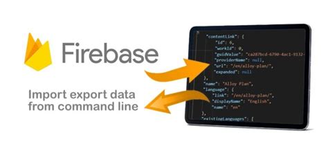 firebase import export kreatore it