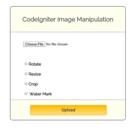 codeigniter image library for image manipulation formget