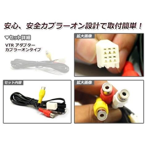 メール便 Vtr外部入力ケーブル メスタイプ プリウス Nhw20 トヨタ カーナビ カーモニター 接続キット T0000033943