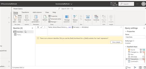 incremental refresh dataflow microsoft power bi community