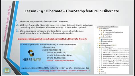 lesson 19 hibernate timestamp feature in hibernate youtube