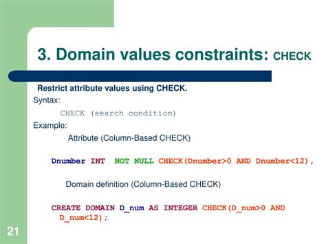 ppt sql 99 schema definition constraints queries