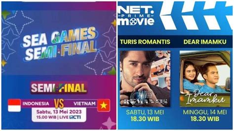 Jadwal Acara Tv Hari Ini Sabtu 13 Mei 2023 Ada Turis Romantis Di Net