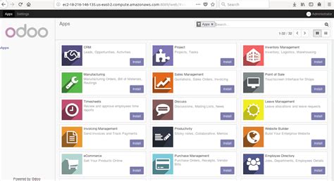 how to install odoo 11 on amazon ec2