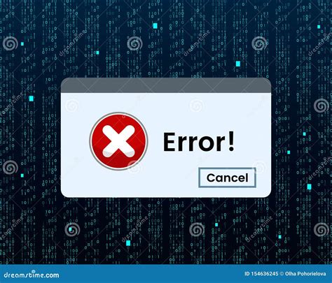 Windows Error Message Warning Of System Crash Against Binary Computer